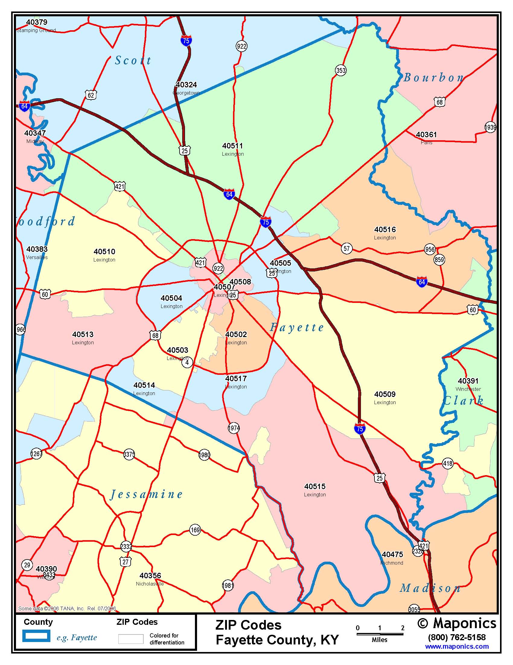 Lexington Ky Zip Code Map Map Of Zip Codes